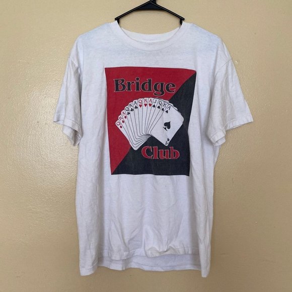 Fruit of the Loom | Shirts | Rare Vintage Bridge Club Shirt Size Large ...